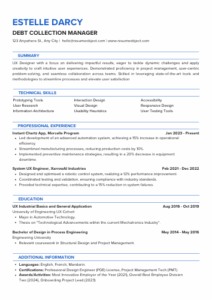 Debt Collection Manager Resume Template, Summary, Skills, Examples ...