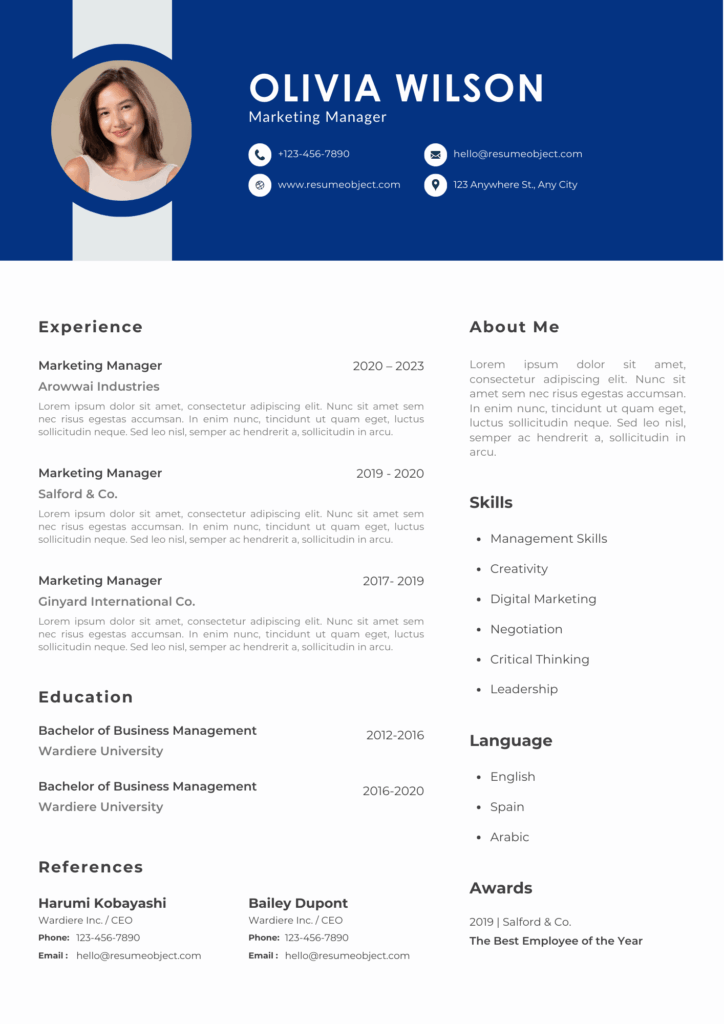 Home - Resume Object