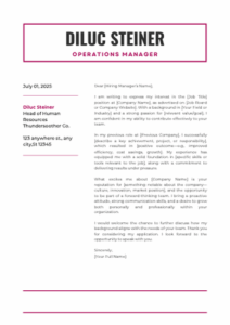 Fellowship Cover Letter Examples, Sample Format - Resume Object