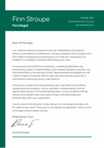 Board Member Cover Letter Examples, Sample Format - Resume Object