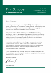 FBI Cover Letter Examples, Sample Format - Resume Object
