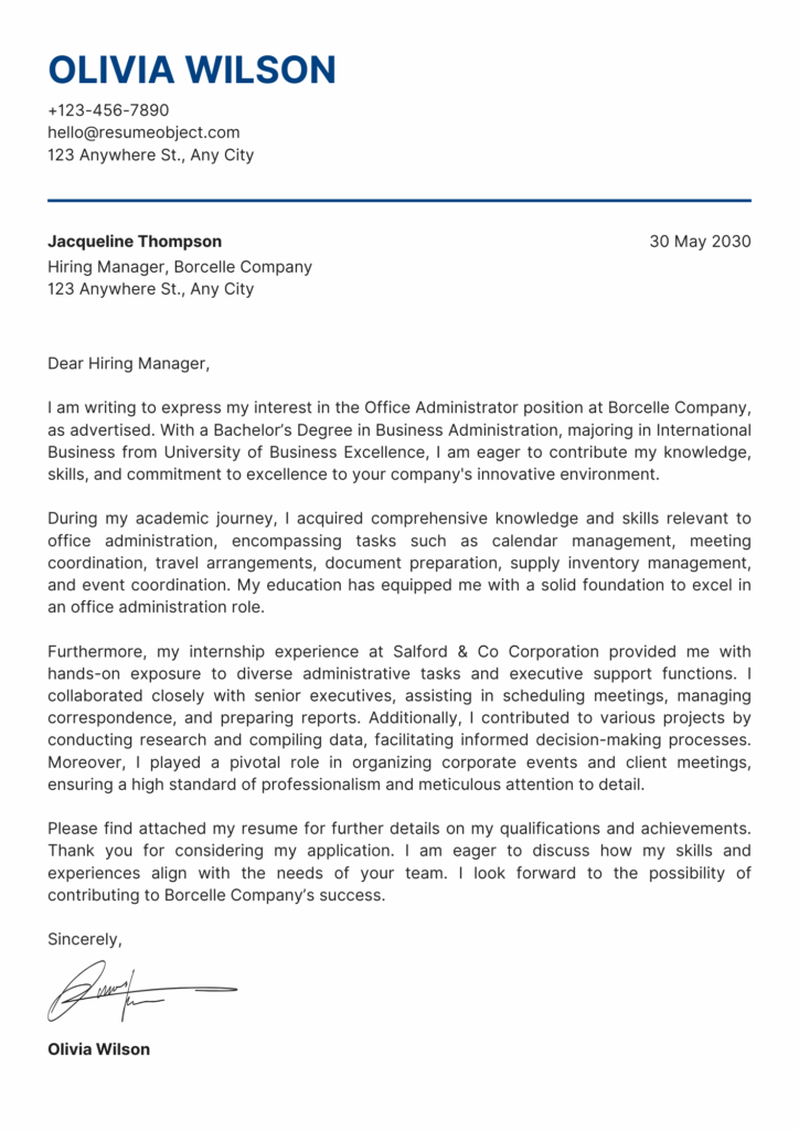 110+ Impressive Sample Cover Letters to Inspire Your Job Applications